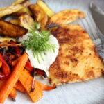 Stokt flak við ovneplum og bakaðum grønmeti_11 - Matbitin